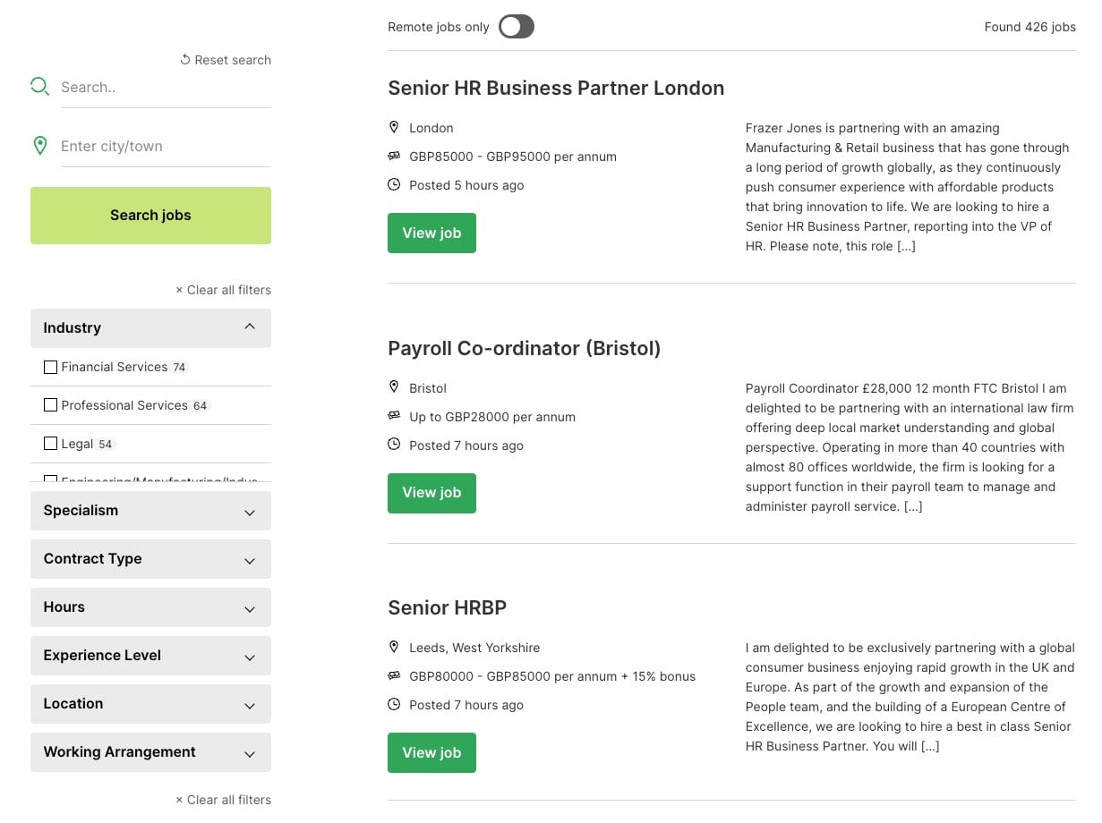 Requirements - JobRelay